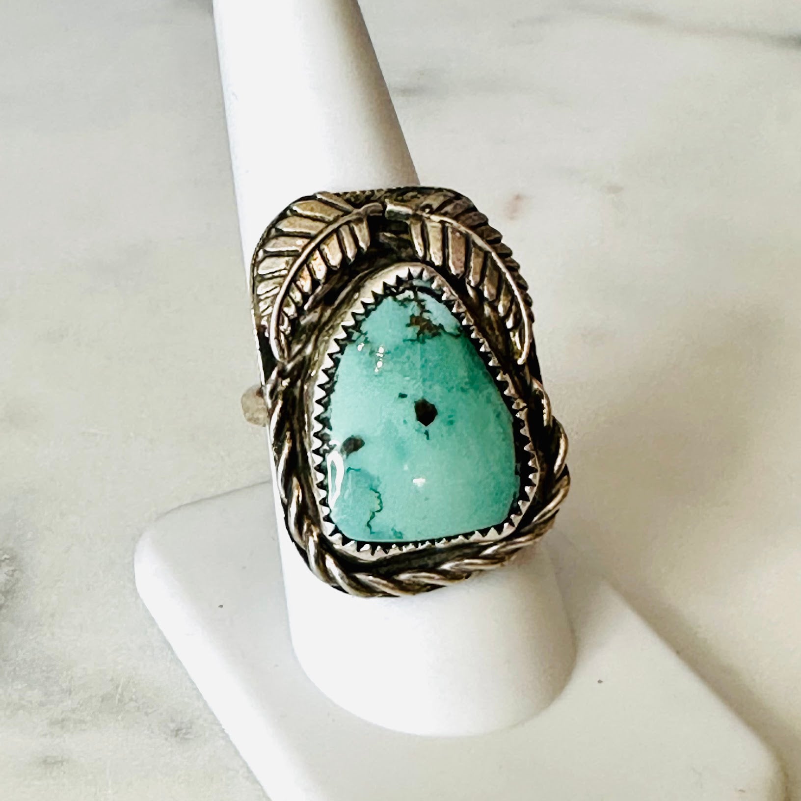 Vintage J.B. Platero Native American Turquoise Ring | Vintage Whimsy