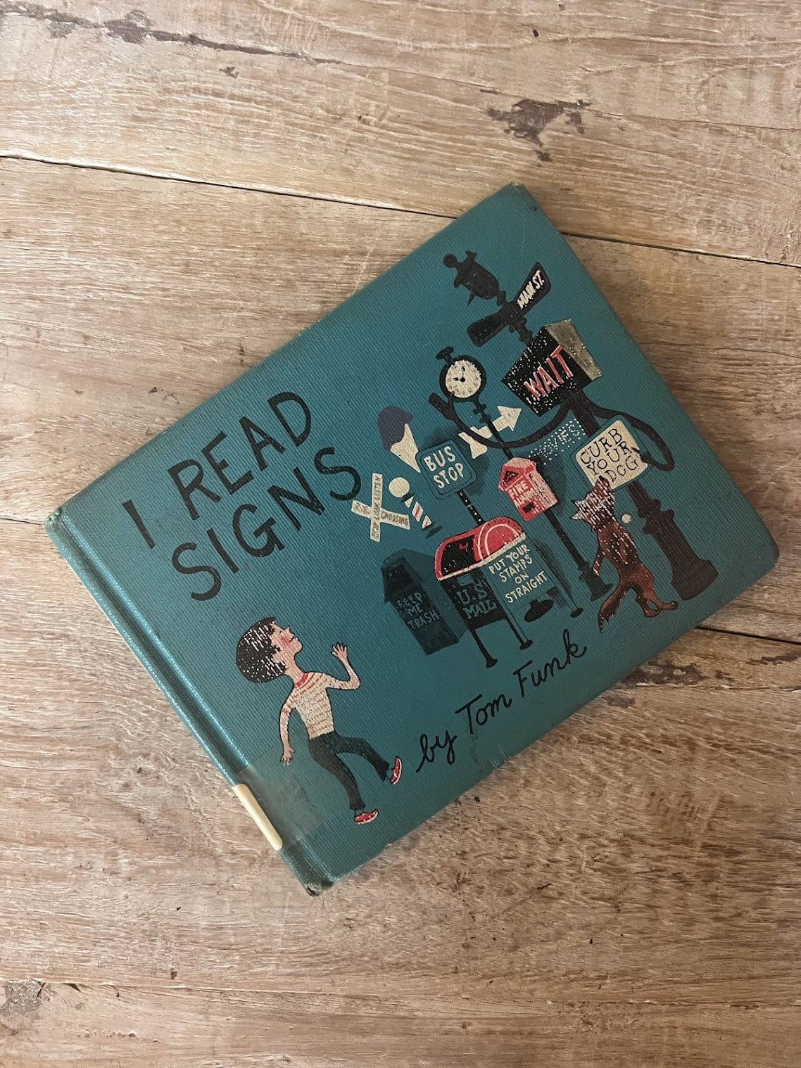 I Can Read Signs children's book by Tom Funk | Vintage Whimsy