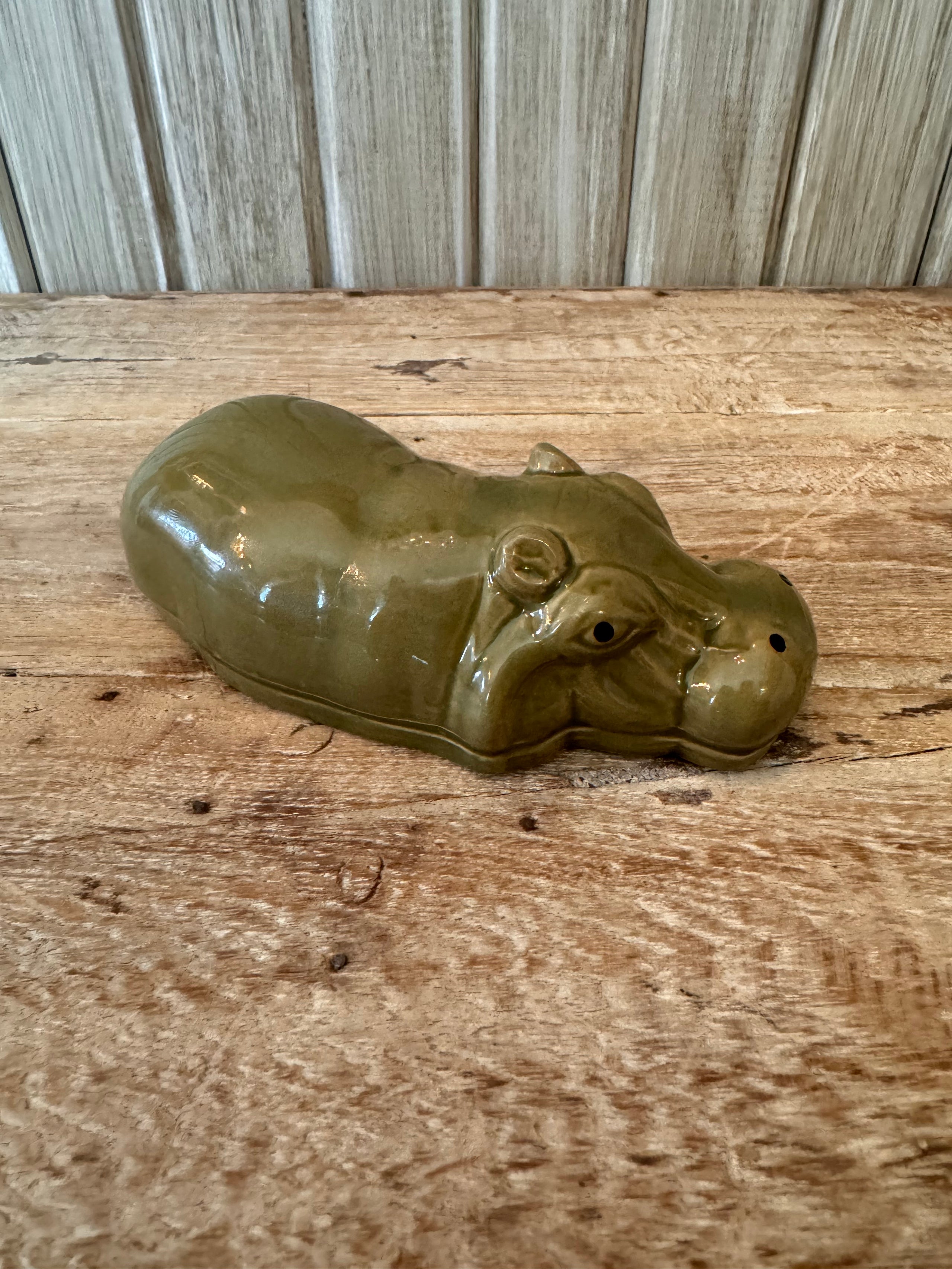 Stoneware Floating Hippo | Vintage Whimsy